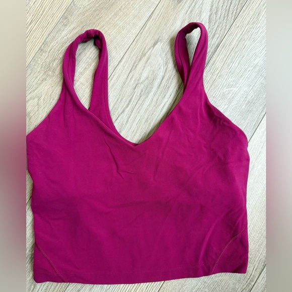 lululemon athletica | Tops | Lululemon Align Tank Size 4 Color Magenta ...